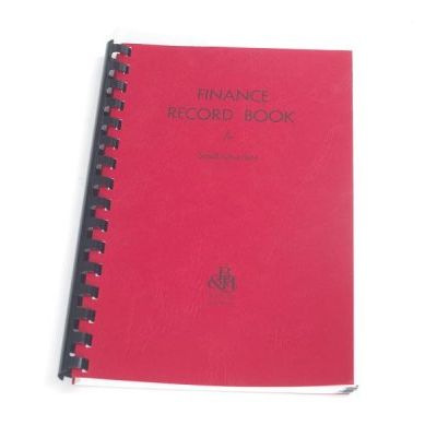 Church Supplies :: Finance Record Book for Small Churches