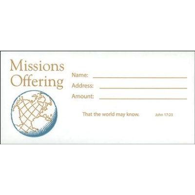 Church Supplies :: Missions Offering Envelopes